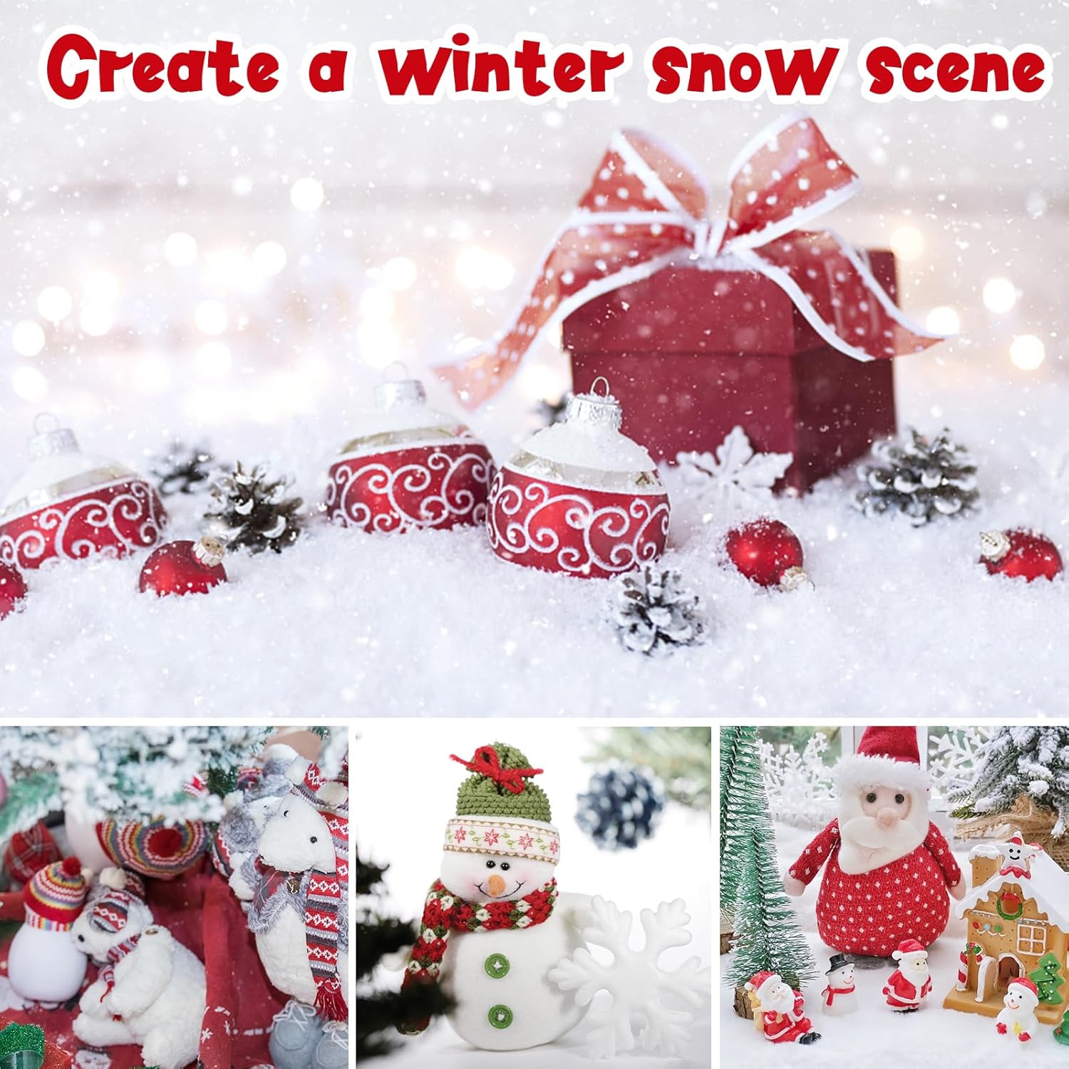 How to Choose the Right Artificial Snow: Flakes, Drifts, or Blankets? – Moist SAP